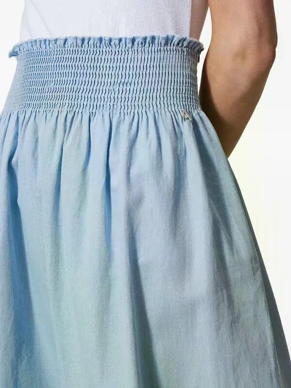 TWINSET Midi Skirt With Smocked Waist