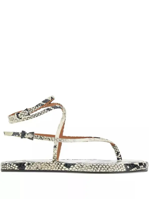 Paris Texas Hydra Flat Sandals - Neutrals