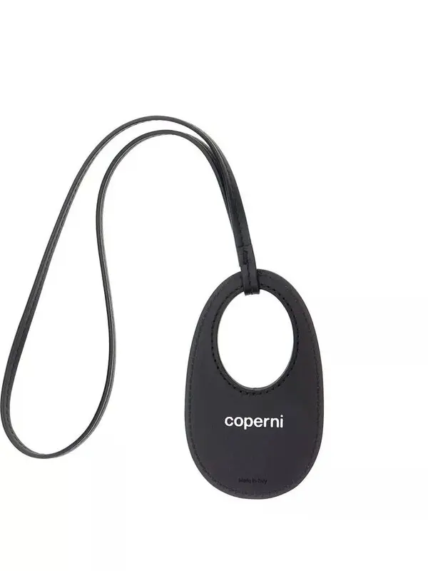 Coperni Leather Keyring - Black