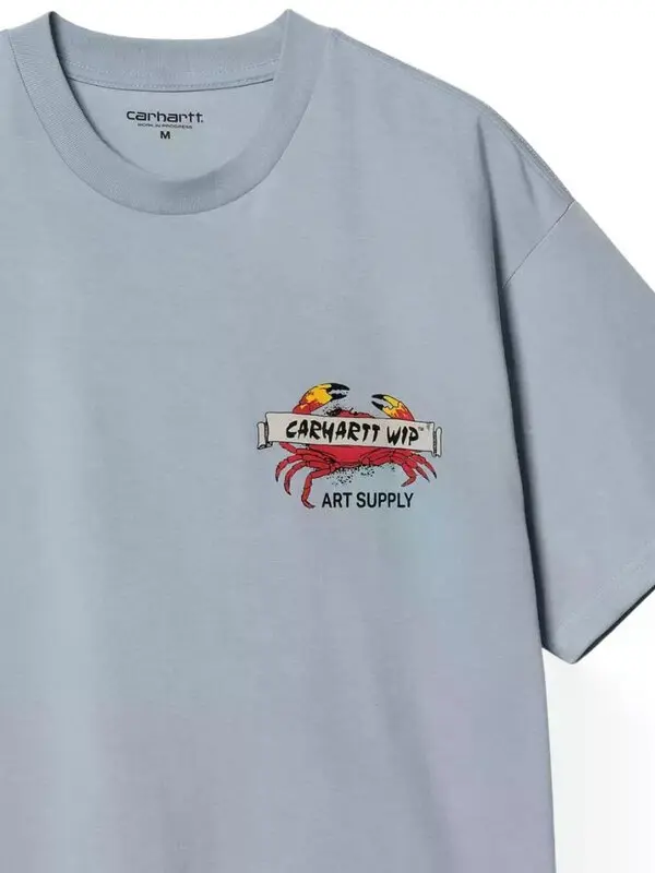 Carhartt Work In Progress Crab Paint T-shirt - Blue