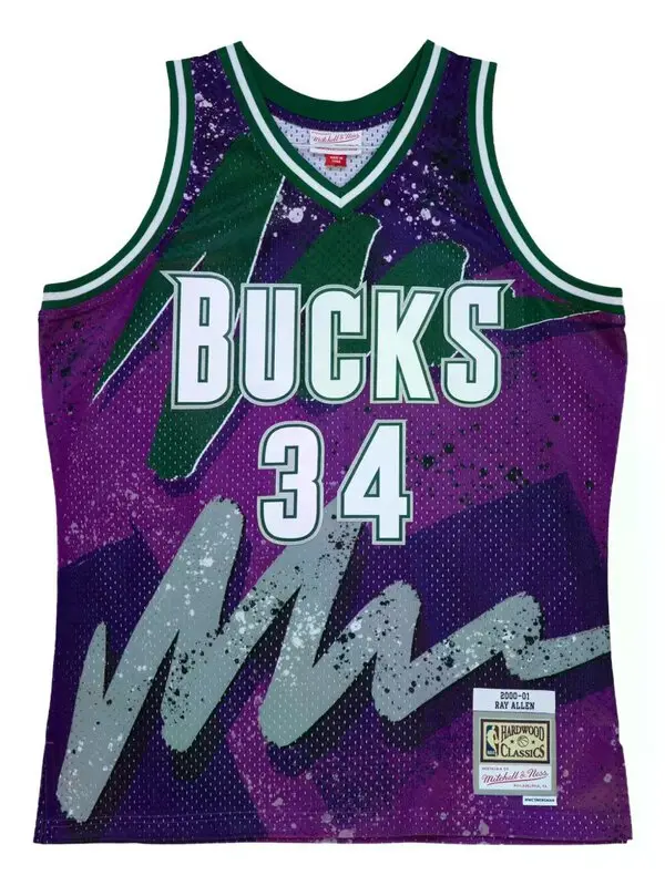 Mitchell & Ness Ray Allen Nba Milwaukee Bucks 2000 Hyper Hoops Swingman Tank Top - Purple