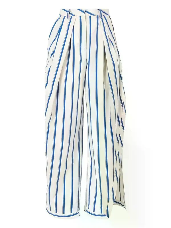 Rosie Assoulin Striped Trousers - White