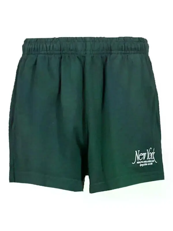 SPORTY & RICH Logo-embroidered Shorts