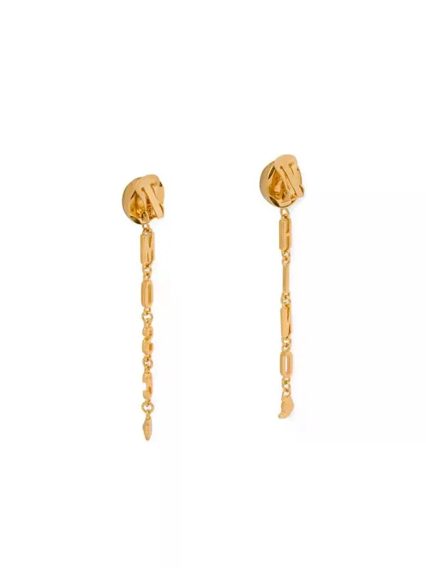 Moschino Logo-lettering Drop Earrings