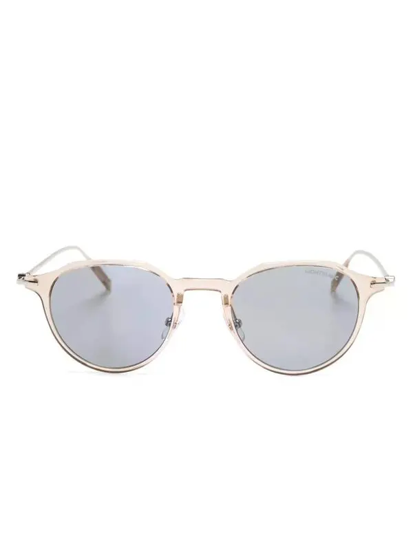 Montblanc Round-frame Sunglasses - Neutrals