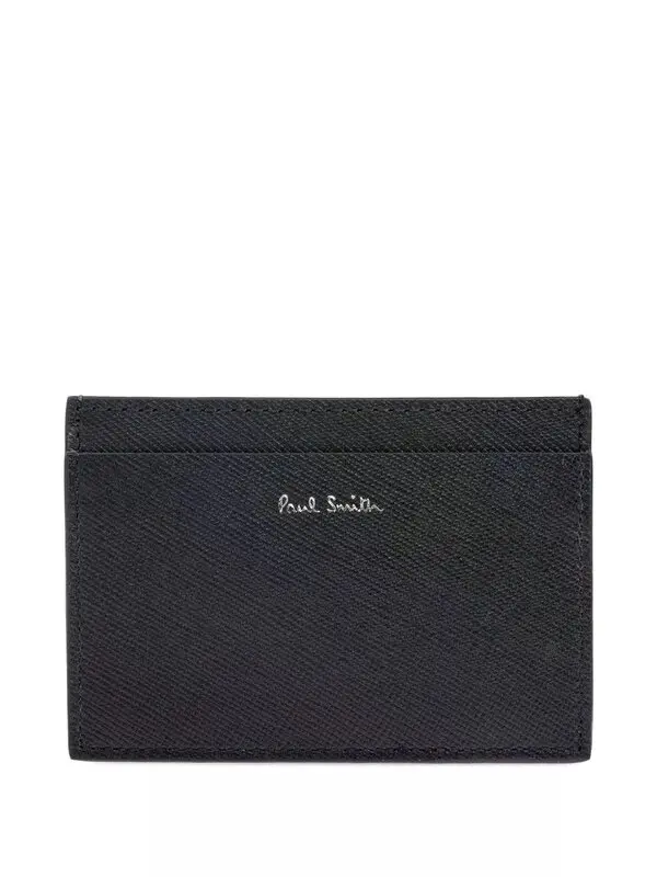 Paul Smith Pixelated Mini Leather Cardholder - Black