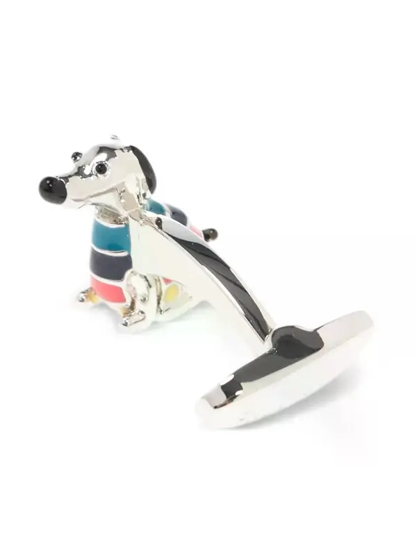 Paul Smith Stripe Jumper Dog Cufflinks