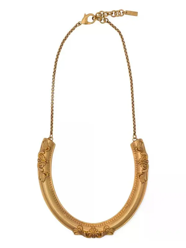 Moschino Baroque-motif Necklace - Gold
