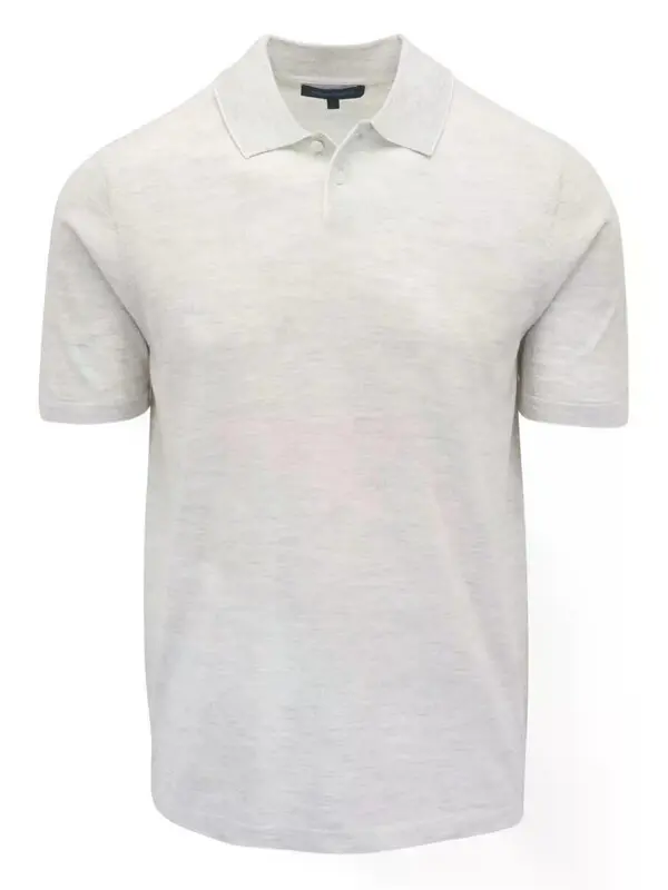 PYA Fine-knit Polo Shirt - Grey