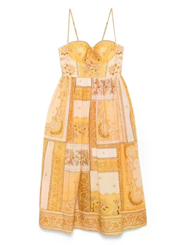 Zimmermann Lucky Corset Midi Dress