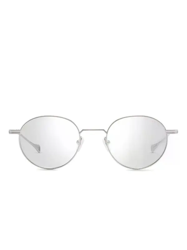 Dita Lancier Round-frame Glasses - Silver