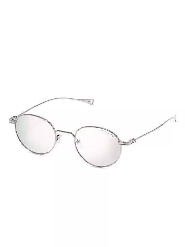 Dita Lancier Round-frame Glasses - Silver