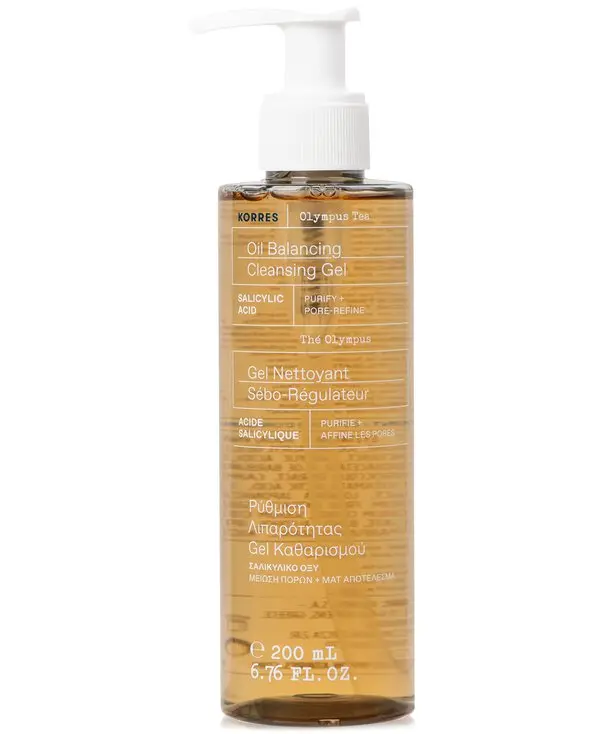 KORRES Olympus Tea Oil Balancing Cleansing Gel - No Color