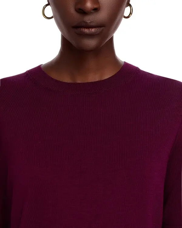 Lafayette 148 New York Elbow Sleeve Crewneck Sweater