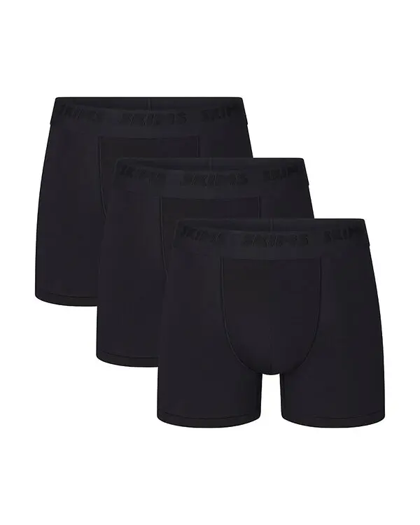 SKIMS Stretch 3 Boxer Briefs, 3 Pack - Obsidian