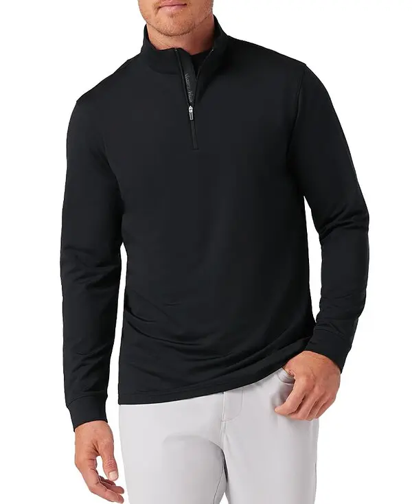 Mizzen+main Highland Quarter Zip - Black