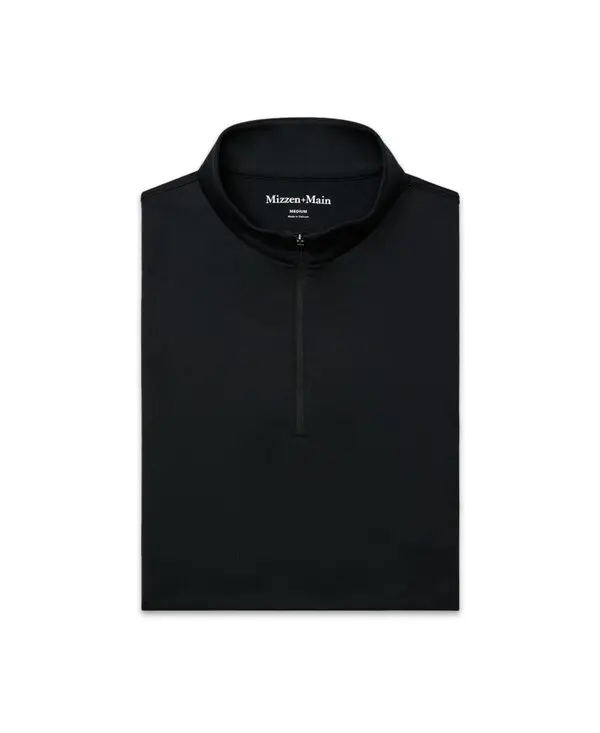 Mizzen+main Highland Quarter Zip - Black