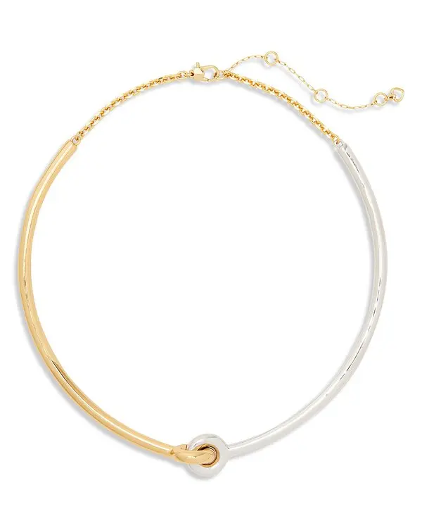 Kate Spade New York Interlock Structured Collar Necklace - Two Tone