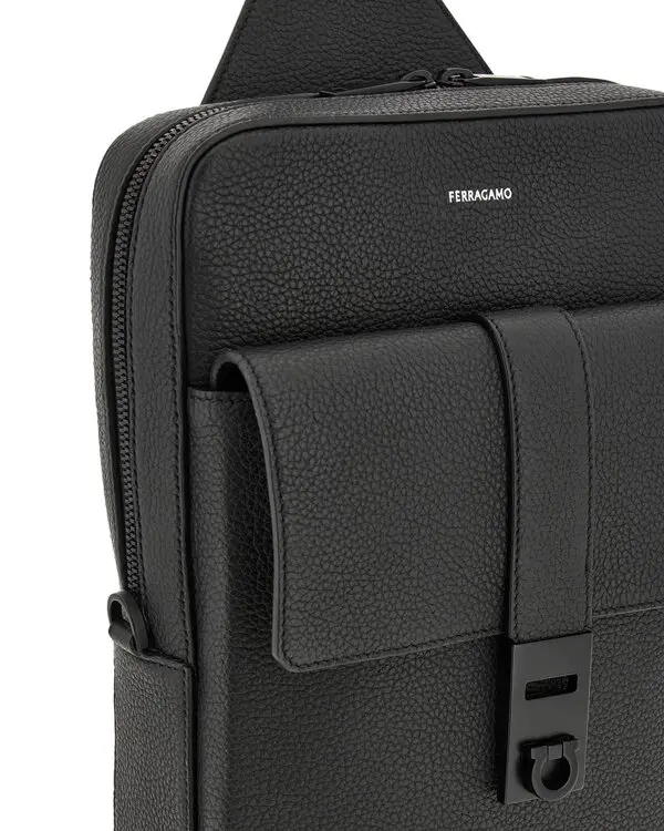 FERRAGAMO Twins Crossbody Bag - Nero