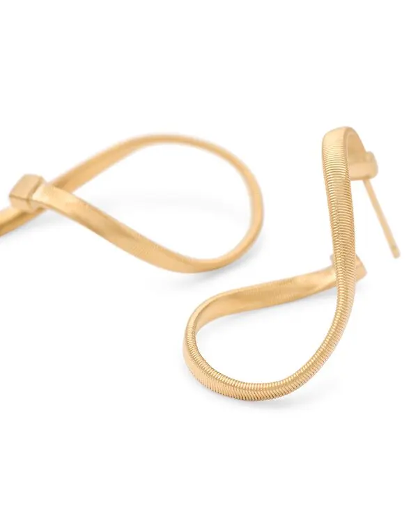 Marco Bicego 18k Yellow Marrakech Twisted Hoop Earrings - Gold