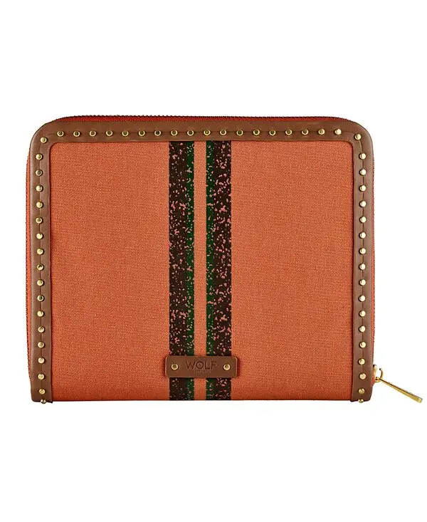 Wolf Ida Travel Zip Jewelry Portfolio - Orange
