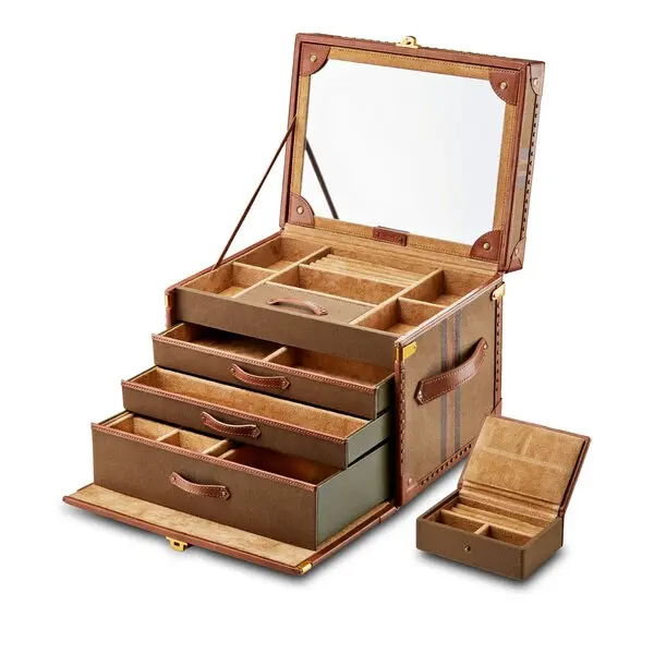Wolf Ida Trunk Jewellery Box - Khakl