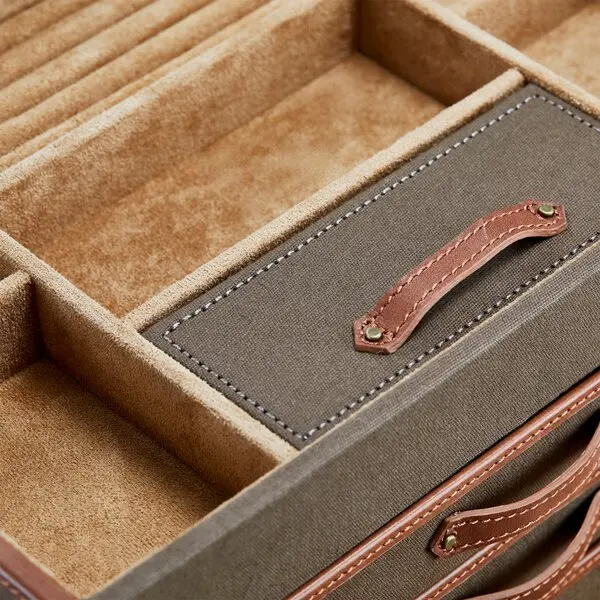 Wolf Ida Trunk Jewellery Box - Khakl