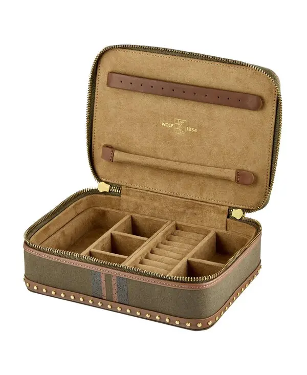 Wolf Ida Travel Zip Jewelry Case