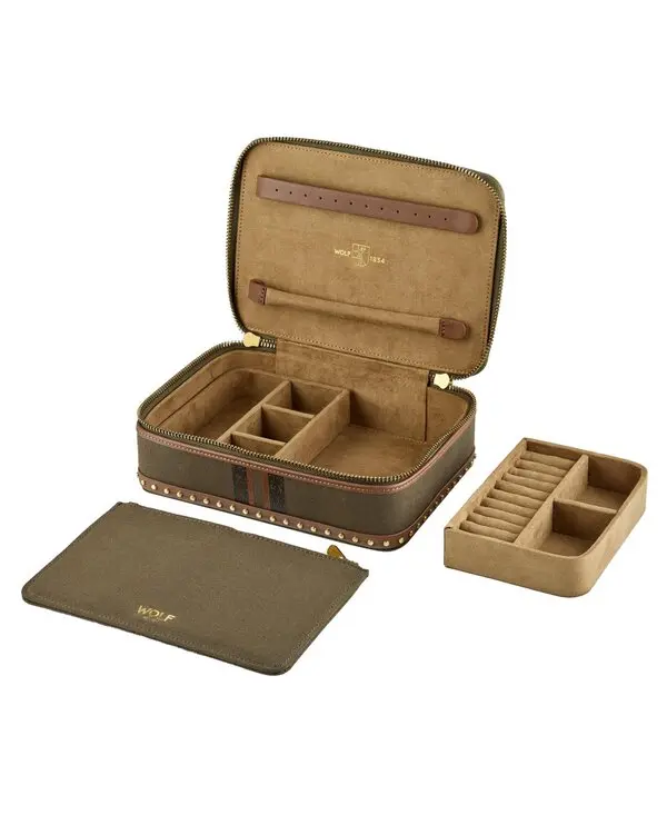 Wolf Ida Travel Zip Jewelry Case