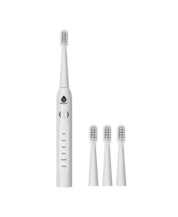 PURSONIC Usb Rechargeable Electric Toothbrush Advanced Cleaning For A Healthier Smile - White