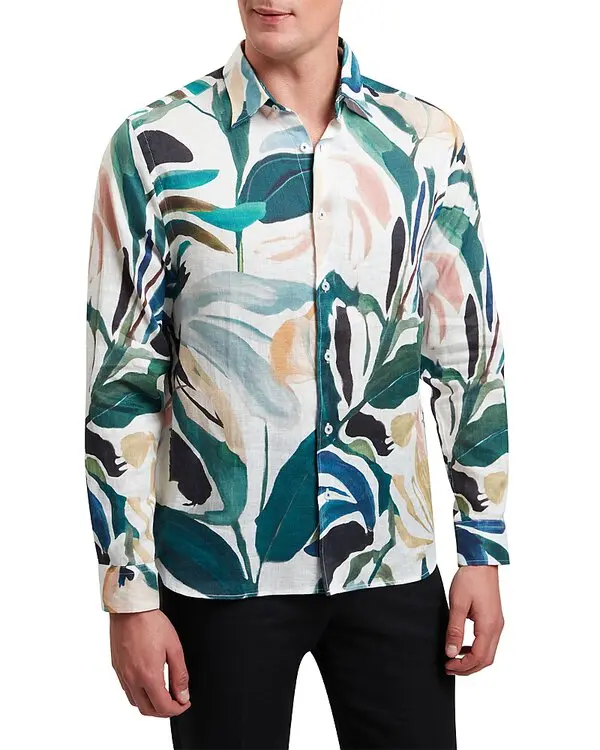 Ted Baker London Rogersy Relaxed Fit Tropical Floral Shirt