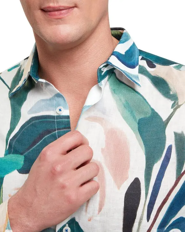 Ted Baker London Rogersy Relaxed Fit Tropical Floral Shirt