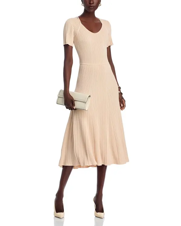 Misook Knit Fit And Flare Dress