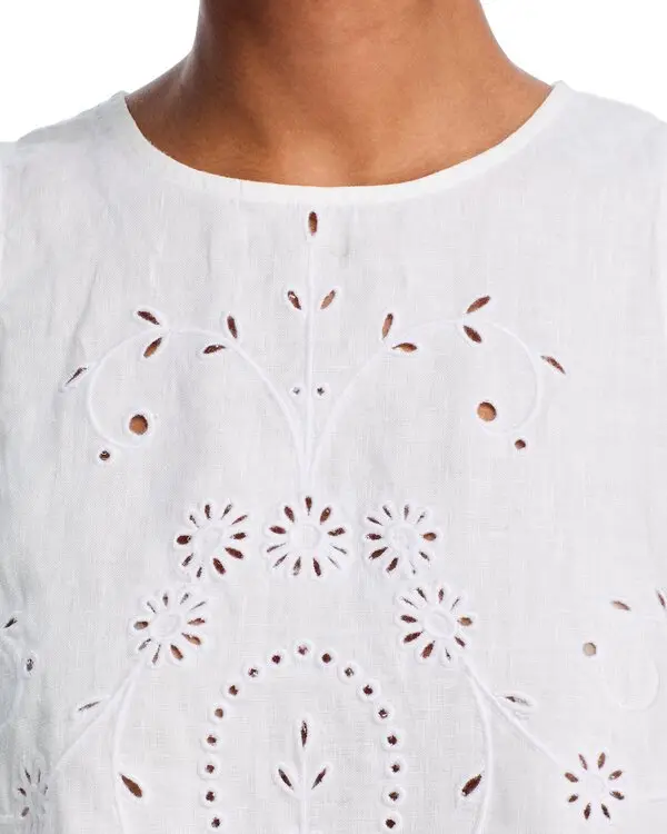 Bella Dahl Linen Eyelet Top
