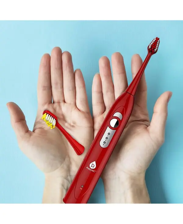 PURSONIC Spm Electric Movement Rechargeable Electric Toothbrush - Red