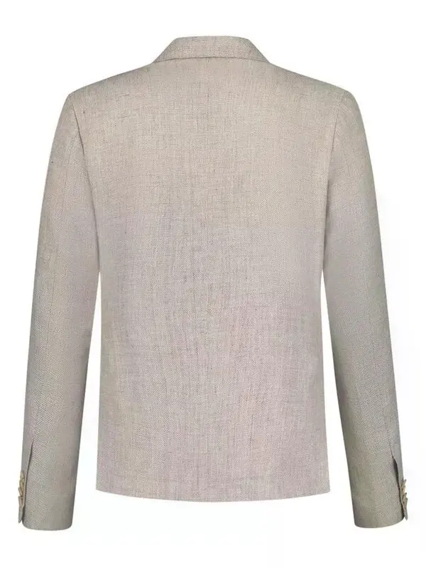 LUIGI BORRELLI Single-breasted Blazer - Neutrals