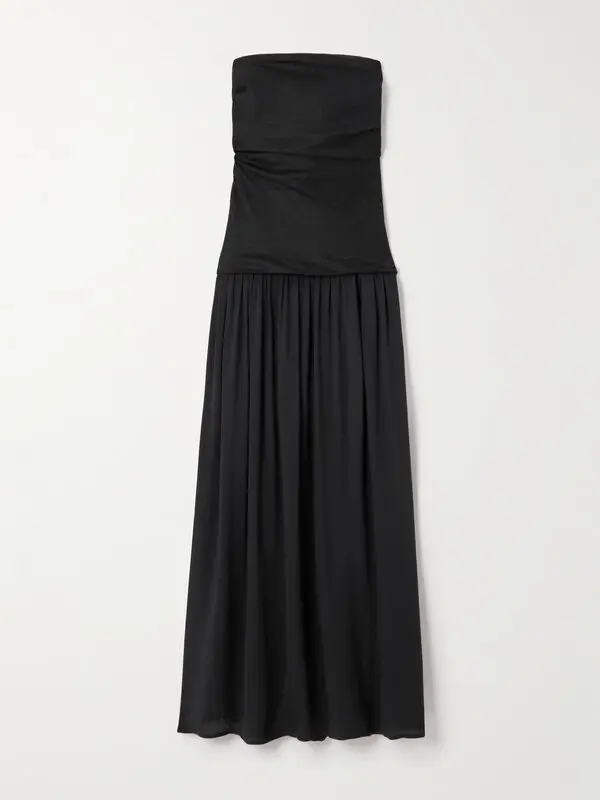 Faithfull The Brand Hedy Strapless Maxi Dress - Black