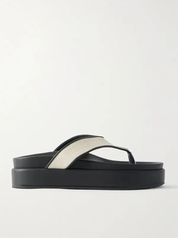 ANCIENT GREEK SANDALS Charys Flatform Canvas Sandals