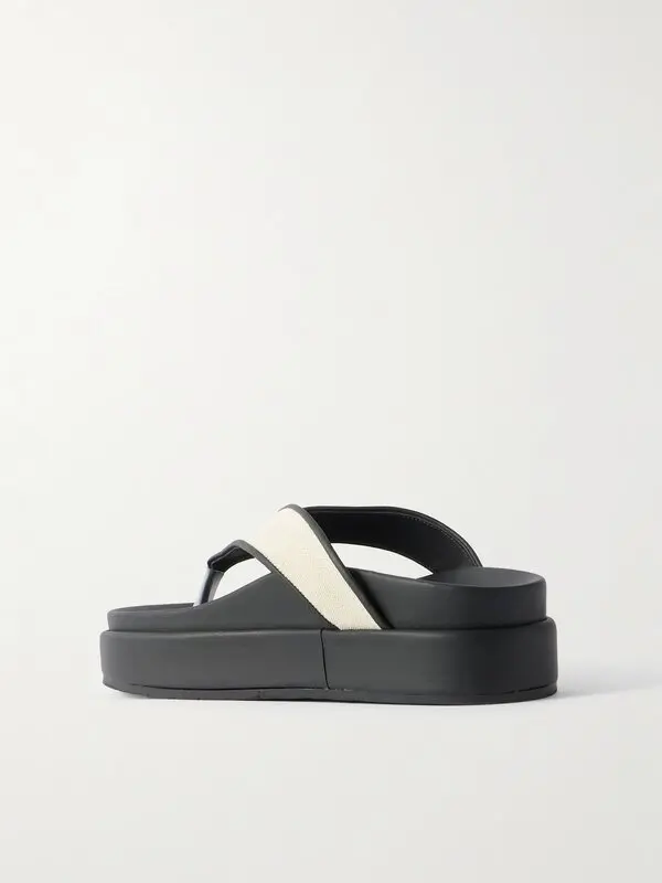 ANCIENT GREEK SANDALS Charys Flatform Canvas Sandals