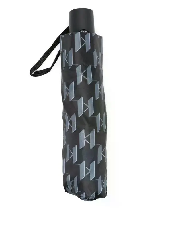 Karl Lagerfeld Logo-print Umbrella - Black