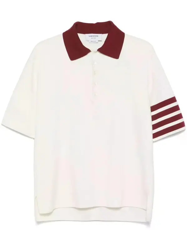 Thom Browne 4-bar Striped Polo Shirt