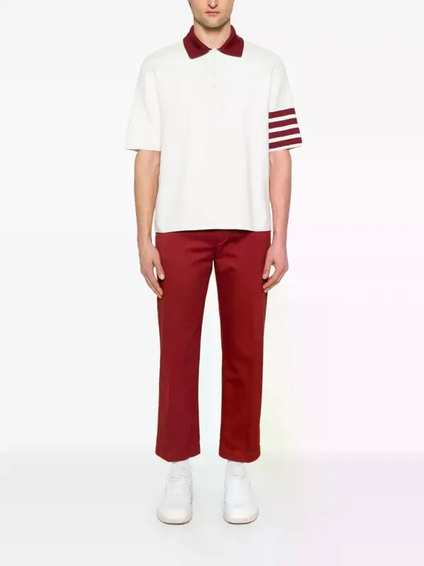 Thom Browne 4-bar Striped Polo Shirt
