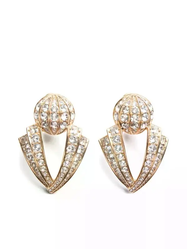 Valentino Garavani Poetique Des Gouttes Clip-on Earrings - Gold