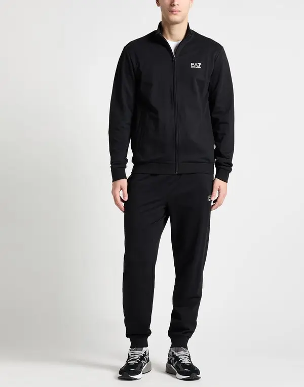 EA7 Tracksuit Size Cotton, Elastane - Black