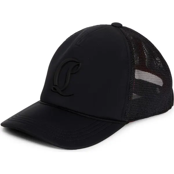 CHRISTIAN LOUBOUTIN Horse Season Trucker Hat - Black