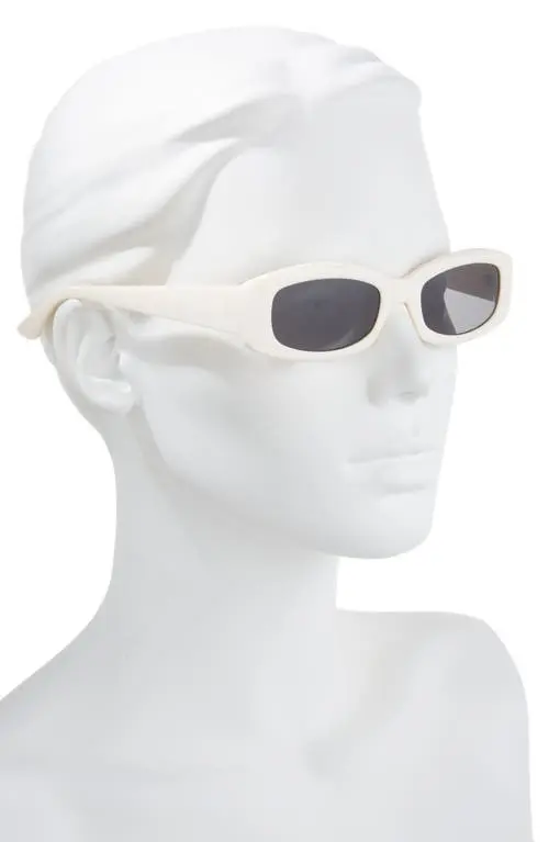 Bp. Slim Rectangle Sunglasses - Ivory