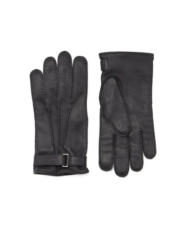 Zegna Deerskin Gloves - Black