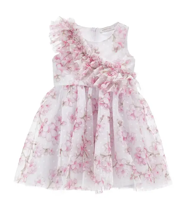 Monnalisa Tulle Flower Dress