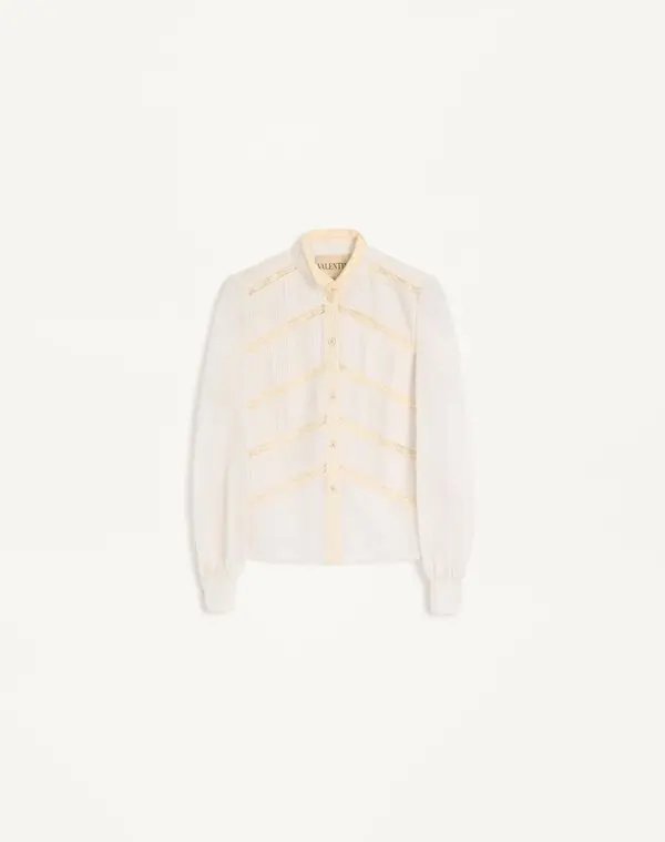 Valentino Garavani Organdis Shirt With Lace Inserts