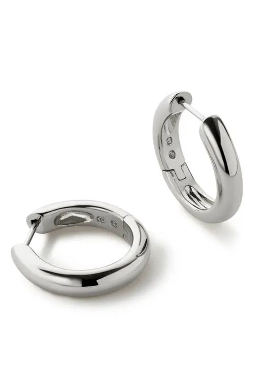 ANA LUISA Guilia Medium Hoop Earrings - Silver
